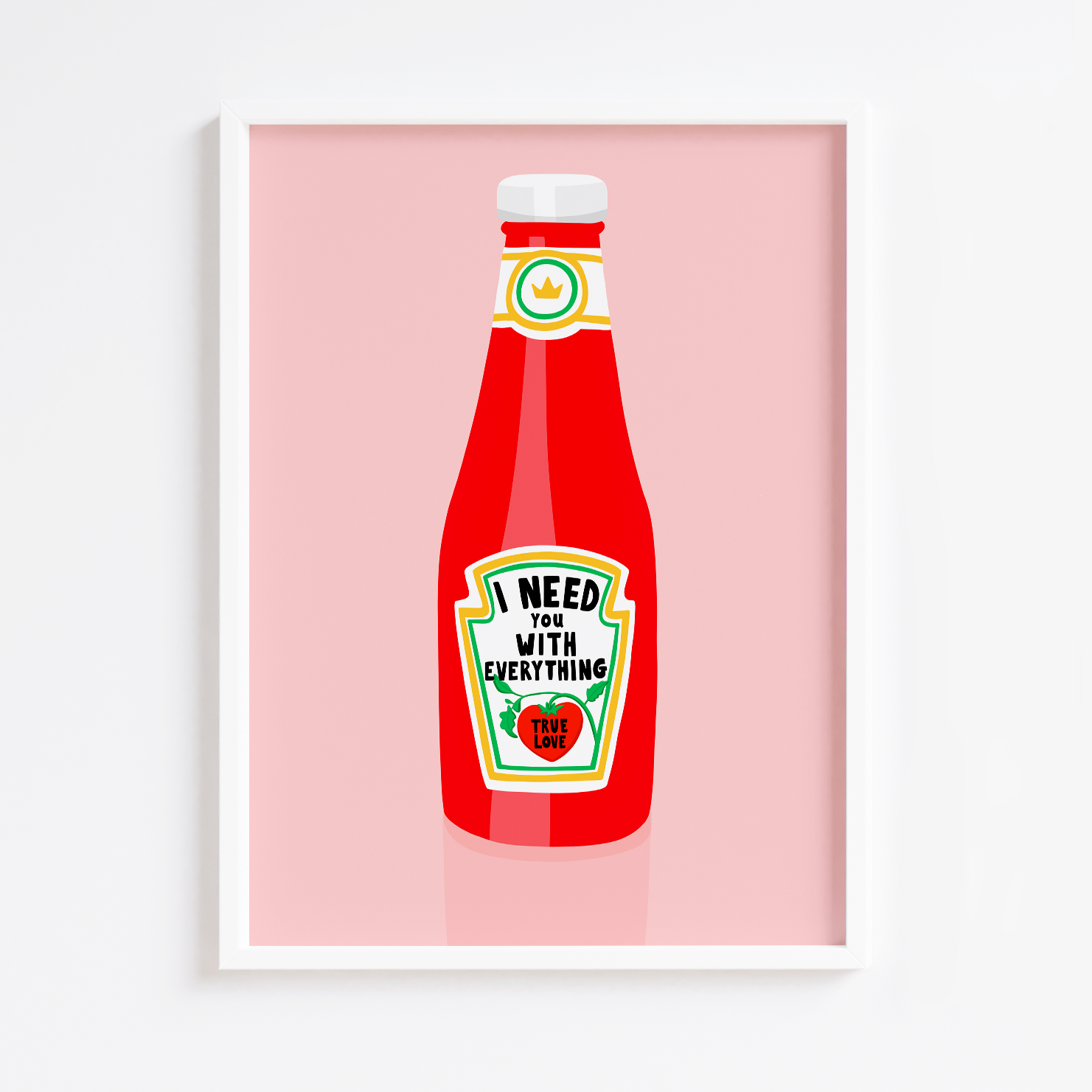 True Love Ketchup Print Peachi Prints