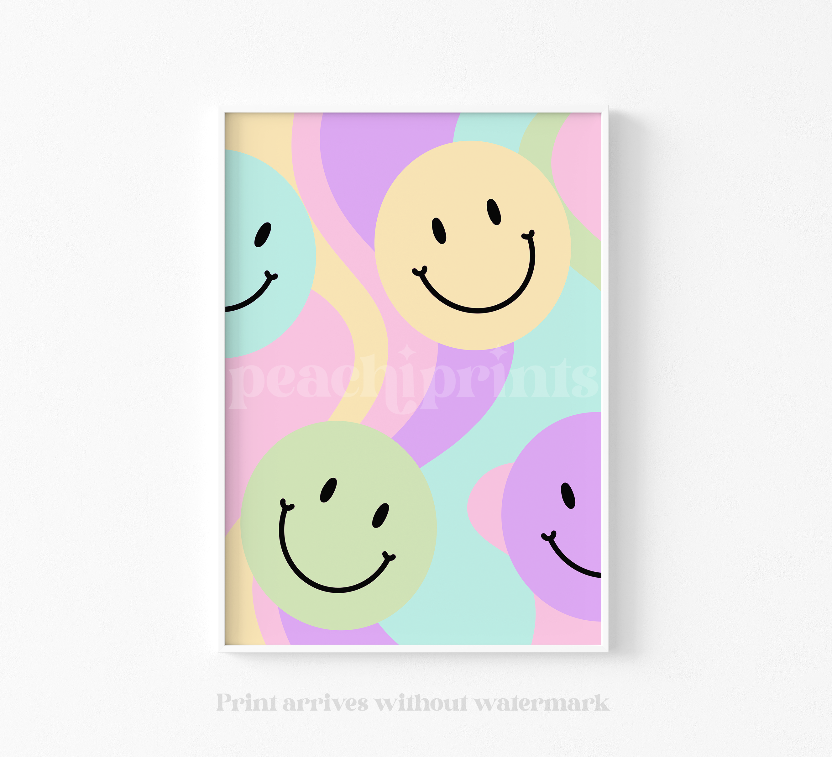 Pastel Smiles Print – Peachi Prints