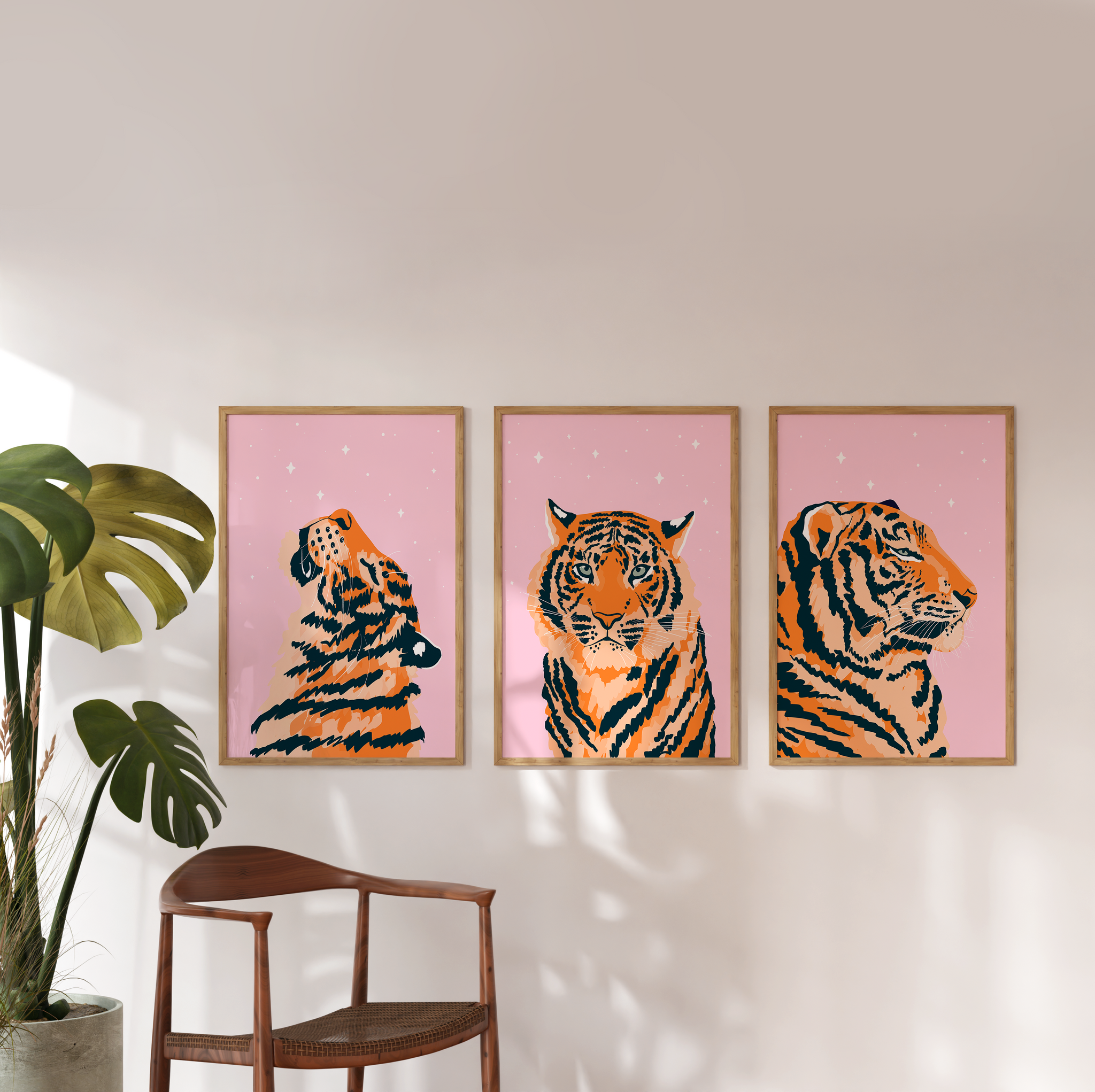 Orange Zen Tiger Print – Peachi Prints