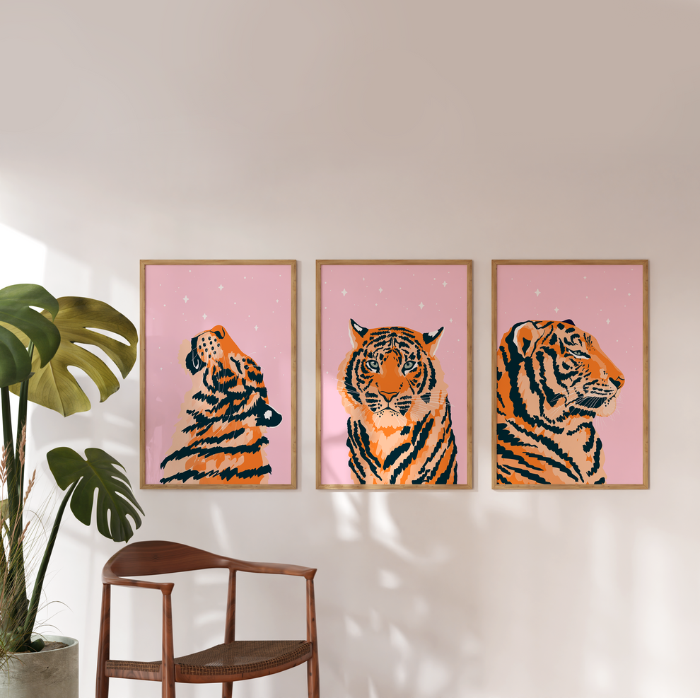 Orange Zen Tiger Print – Peachi Prints