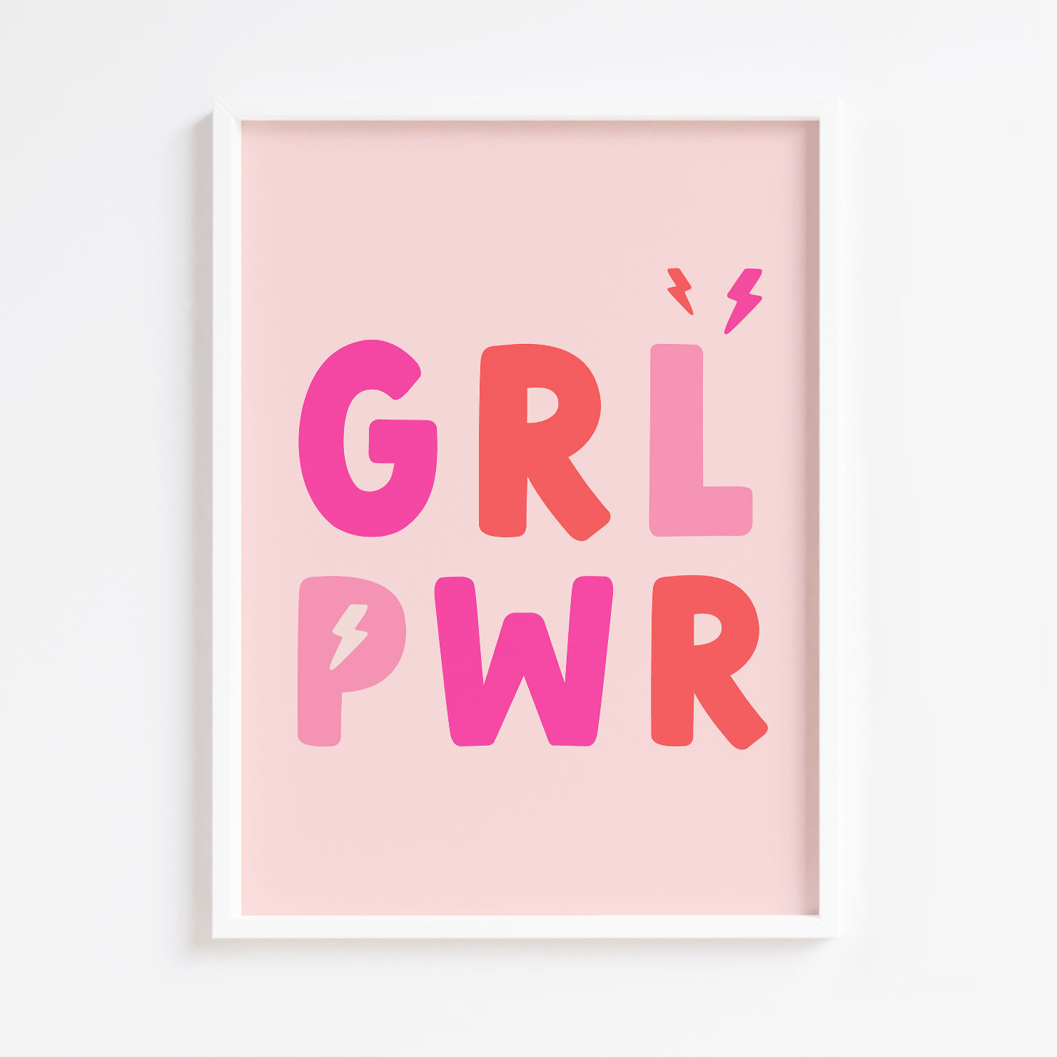 Girl Power Letters Print – Peachi Prints