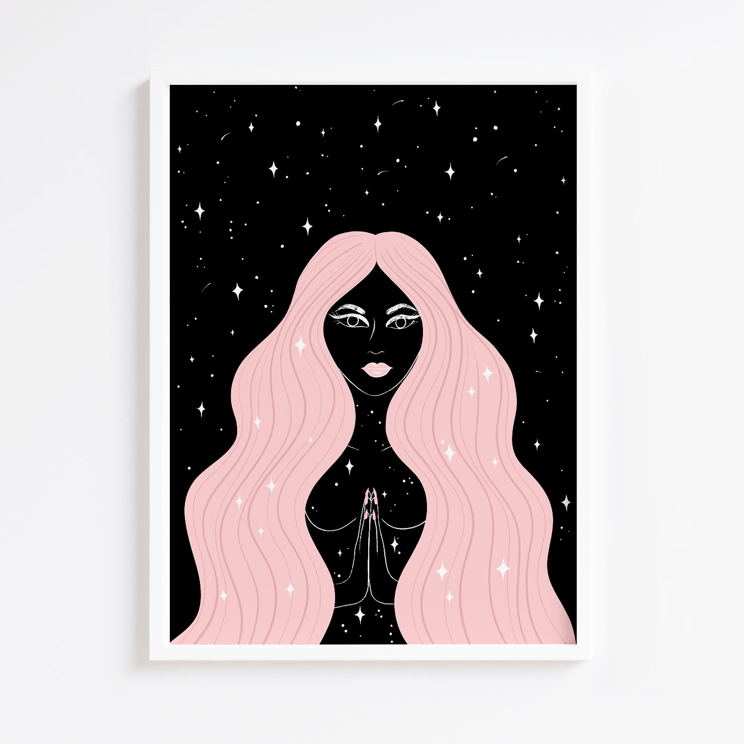 Pink Moon Goddess Print – Peachi Prints