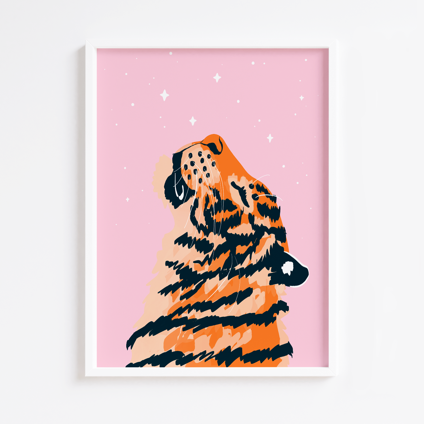 Orange Zen Tiger Print – Peachi Prints