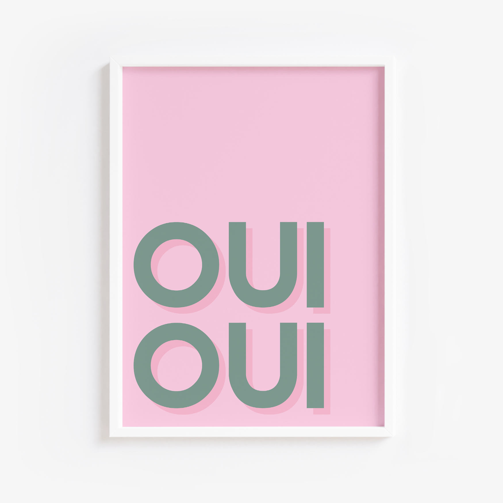 Oui Oui Pink Print – Peachi Prints