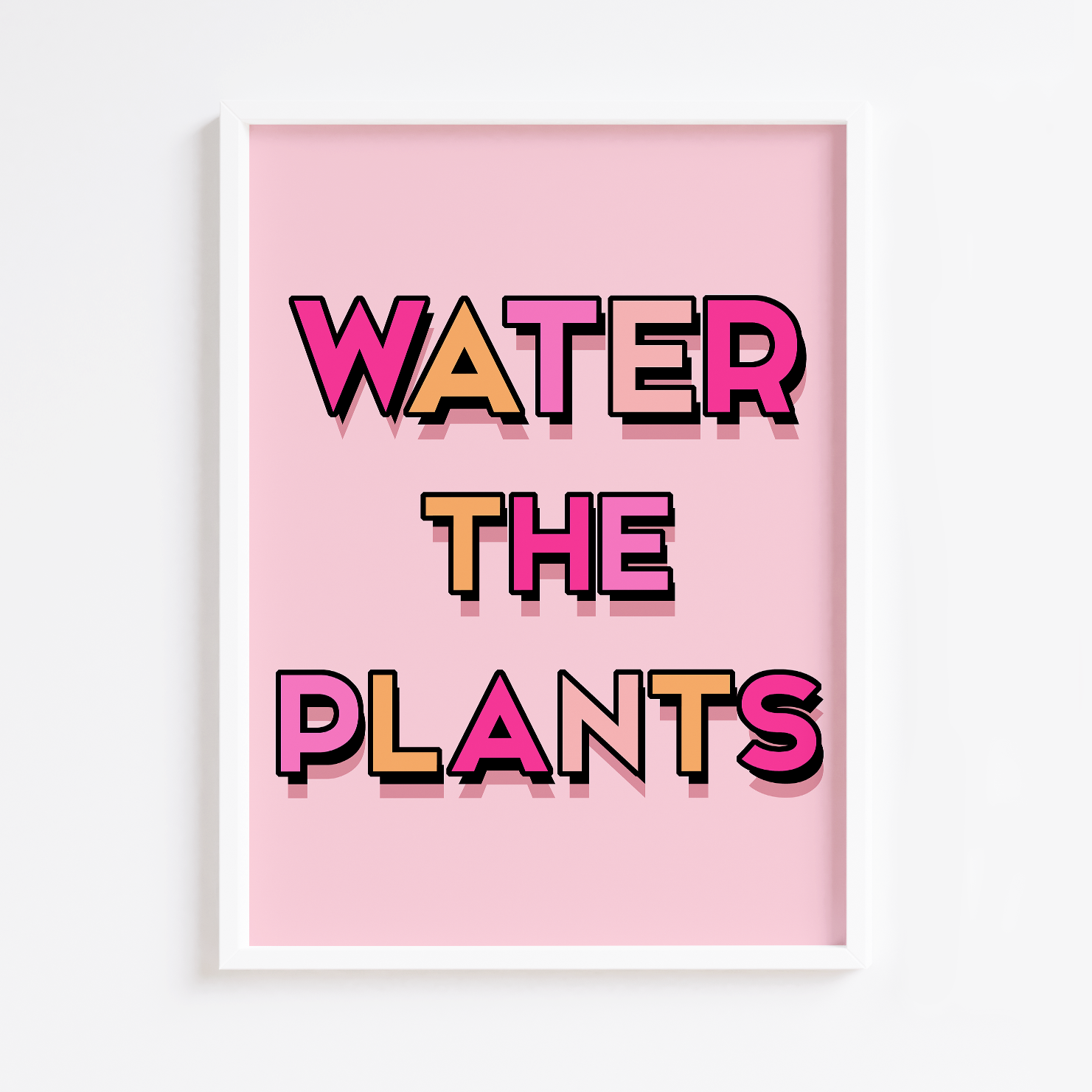 Water The Plants Print Peachi Prints